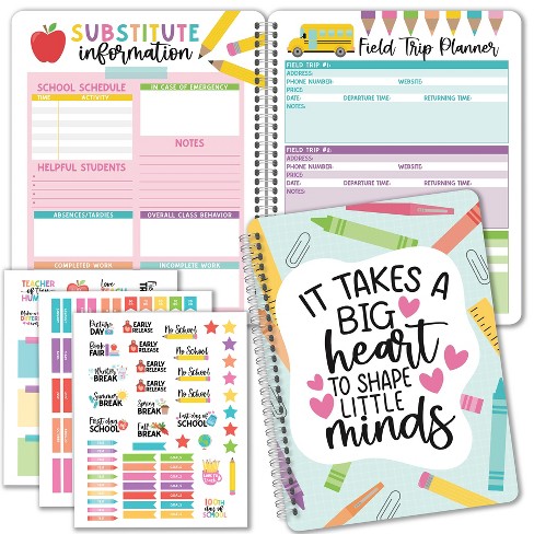 Hadley Designs Colorful Undated Teacher Planner And Lesson Plan Book ...