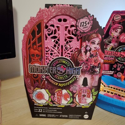 Monster High 10.5" Skulltimate Secrets Garden Mysteries Playset, Draculaura Doll With 19 ...
