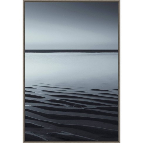 Amanti Art 23" X 33" Low Tide By Incado Framed Canvas Wall Art Print ...