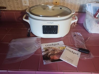 Crock-pot 6qt Programmable Slow Cooker With Sous Vide - Oat Milk Ivory ...