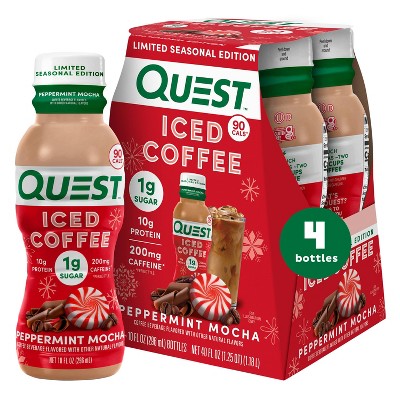 Quest Nutrition Vanilla Latte Protein Iced Coffee - 4ct : Target