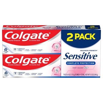 Colgate Sensitive Toothpaste Maximum Strength With Whitening - Fresh ...