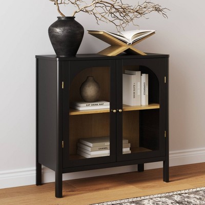 Minsmere 2 Door Cabinet - Black - Threshold™ : Target