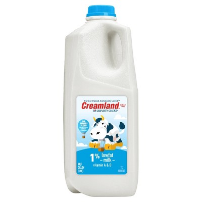 Creamland 1% Milk - 0.5gal : Target