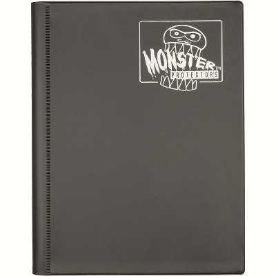 Monster Binder - 4 Pocket Trading Card Album - Matte Black - Holds 160 ...