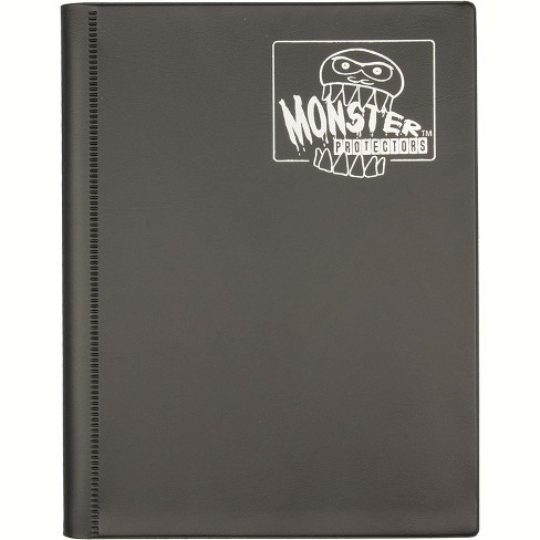 Monster Binder - 4 Pocket Trading Card Album - Matte Black - Holds 160 ...