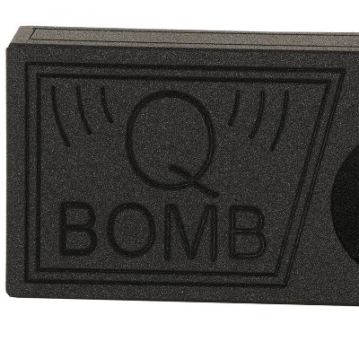 Q Power Qbomb Single 10 Inch Vented Subwoofer Sub Box With Black ...