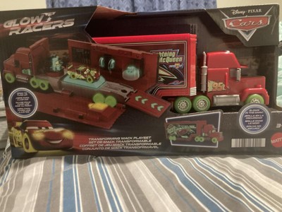 Disney And Pixar Cars Glow Racers Transforming Mack Playset : Target