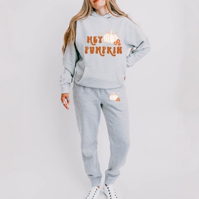 Simply Sage Market Women's Hey Pumpkin Colorful Sweatpants And Hoodie ...