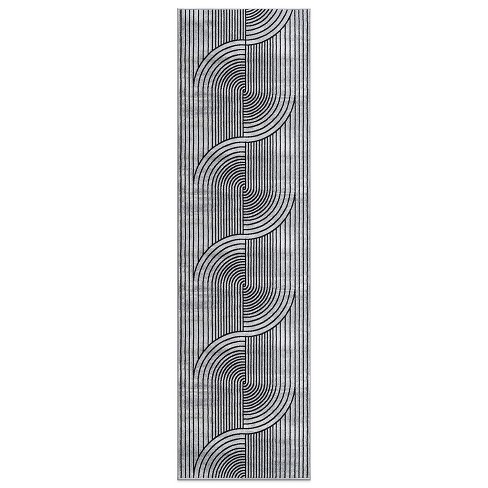 World Rug Gallery Contemporary Arch Knot Design Area Rug - Gray 2'x7 ...