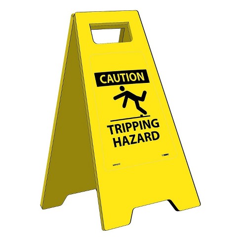 National Marker Heavy Duty Floor Signs; Caution Tripping Hazard 24 ...