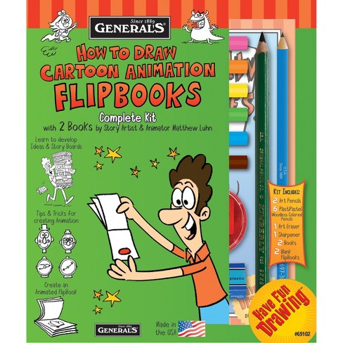 General Pencil How To Draw Cartoon Flip Books! Kit : Target