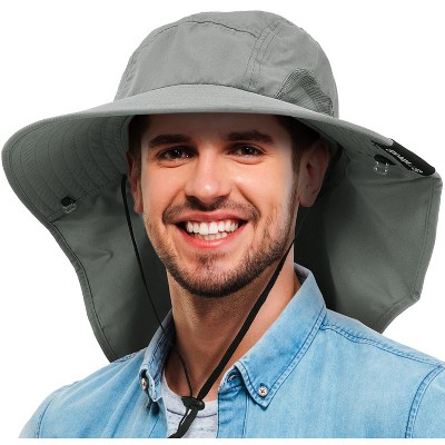 Solaris Neck Flap Wide Brim Sun Hat, Uv Sun Protection Yard Work Safari ...