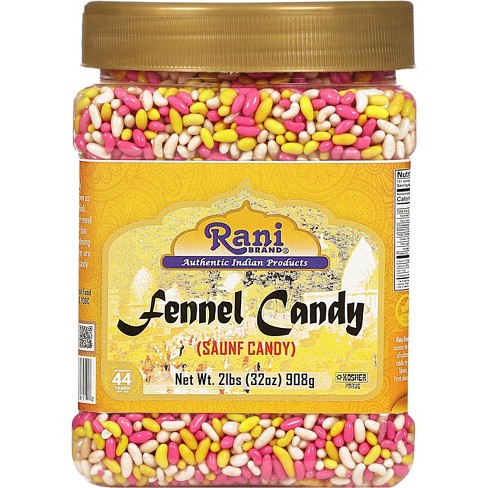Sugar Coated Fennel Candy - 32oz (2lbs) 908g - Rani Brand Authentic ...