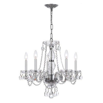 Crystorama Lighting Traditional Crystal 5 - Light Chandelier In ...