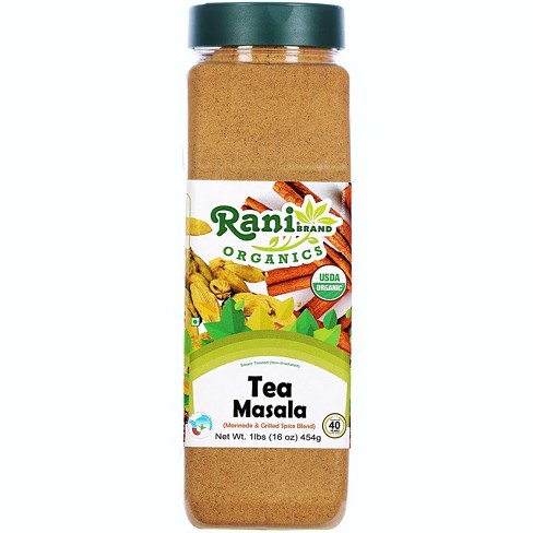 Organic Tea Masala, Indian 6-spice Blend - 16oz (1lb) 454g - Rani Brand ...