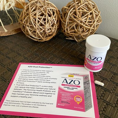 Azo Dual Protection Clinically Proven Women's Probiotic For Urinary ...