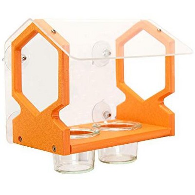 Jcs Wildlife Geometric Orange Window Oriole Feeder - Feed Orioles Jelly ...
