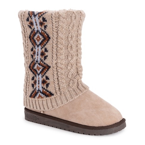 Essentials By Muk Luks Women's Cheryl Boots - Stone, 8 : Target