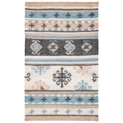 Kilim Klm754 Hand Woven Area Rug - Blue/ivory - 3'x5' - Safavieh. : Target