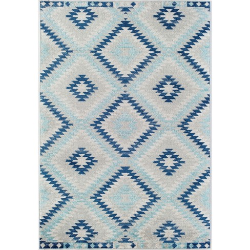 Cosmoliving By Cosmopolitan Soleil Br30i Ice Blue Area Rug, 8'9"x12 ...