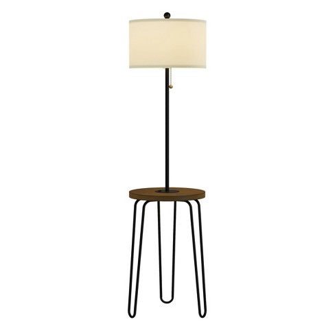 Floor Lamp End Table (includes Led Light Bulb) - Modern Hairpin Legs ...