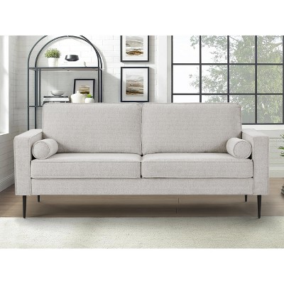 Homcom 48" 2 Seater Couch For Small Spaces, Modern Loveseat Sofa For ...