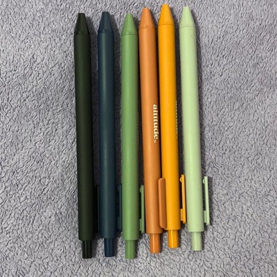 Altitude 6ct Ballpoint Retractable Pens Assorted Color Matte Finish ...