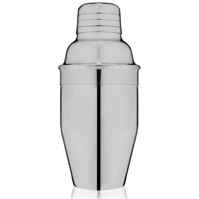 True Retro Cocktail Shaker, Stainless Steel 24 Oz Cobbler Shaker With ...
