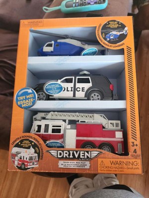 Driven By Battat – Small Toy Emergency Vehicle Set – Micro Rescue Fleet - 3 Pk : Target