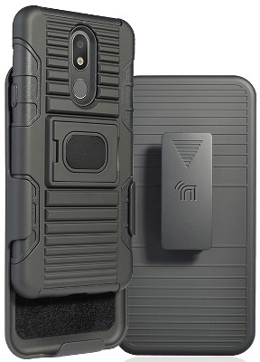 Nakedcellphone Combo For Jitterbug Smart3 - Hybrid Case And Belt Clip ...