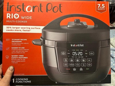 Instant Pot Rio Wide 7.5qt 7-in-1 Electric Pressure Cooker & Multi ...