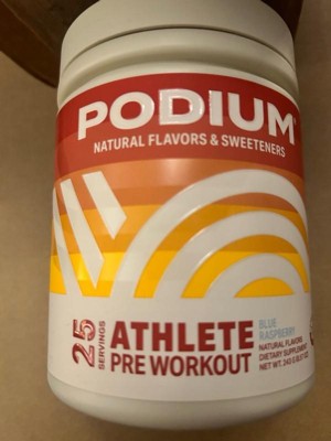 Podium Nutrition Athlete Pre-workout Energy Drink - Blue Raspberry - 8 ...
