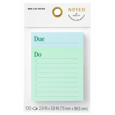 Noted By Post-it Weekly Calendar, White With Pre-printed Days : Target