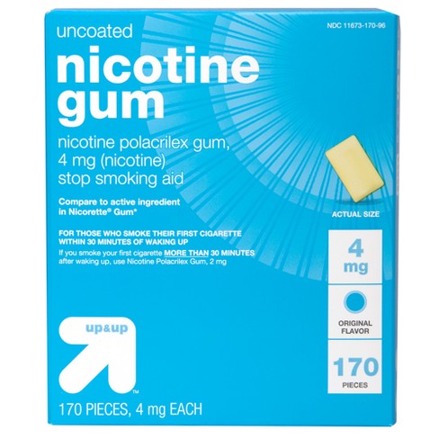 Nicotine 4mg Gum Stop Smoking Aid - Original - Up & Up™ : Target