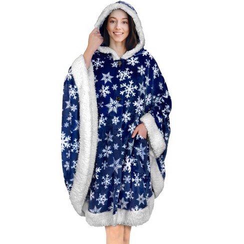 Pavilia Angel Wrap Hooded Blanket For Women Adult, Wearable Cozy Wrap ...