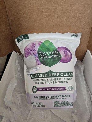 Seventh Generation Laundry Packs Free & Clear - 45ct/31.7oz : Target