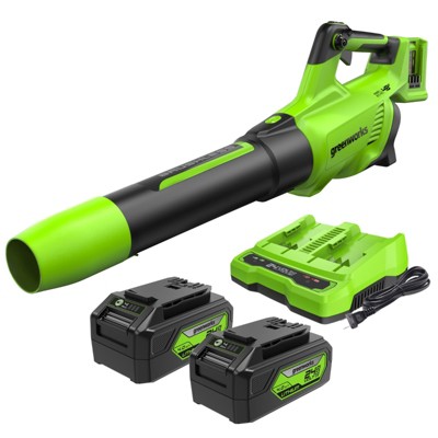 Greenworks 48V (24V x 2) Cordless Brushless Axial Leaf Blower (140 MPH ...
