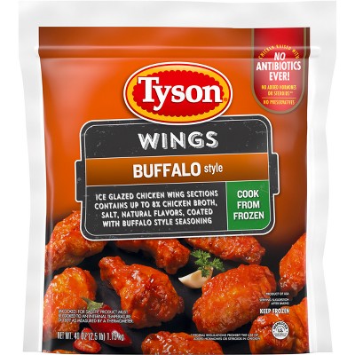 Tyson Buffalo Chicken Wings - Frozen - 2.5lbs : Target