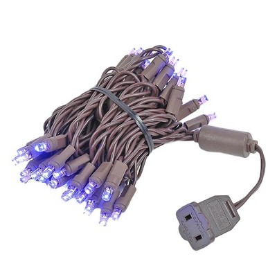 Novelty Lights 50 Light Purple Led Christmas Mini Light Set (brown Wire ...