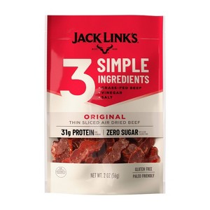 Jack Link's Original Air Dried Jerky Steak Strips - 2oz : Target