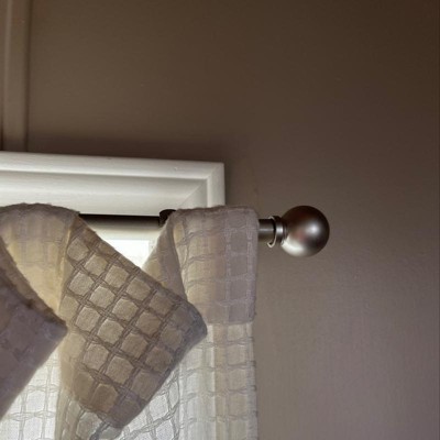 48"-84" Café Smaller Ball Curtain Rod Silver - Room Essentials ...