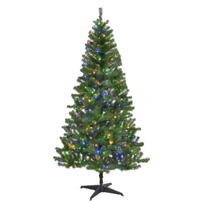 Costway 6ft Pvc Christmas Tree 1000 Tips Hinged Solid Metal Legs : Target