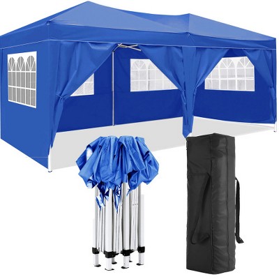 Xiyuyeu 10'x20' Folding Canopy With 6 Removable Sidewalls, Outdoor Pop ...
