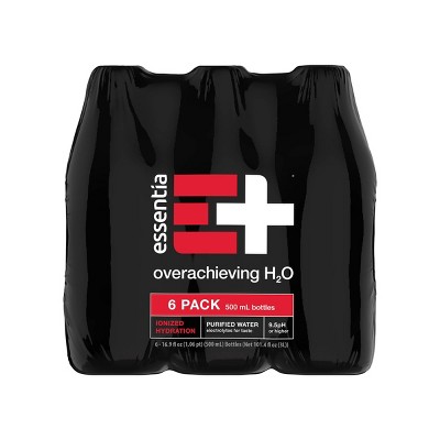 Essentia Purified Water - 6pk/16.9 Fl Oz Bottles : Target