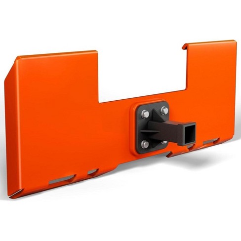 3/8" Skid Steer Mounting Plate With 2-inch Removable Trailer Hitch ...