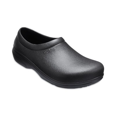 Crocs Adult On The Clock Slip Resistant Work Clogs, W9/m7, Black : Target