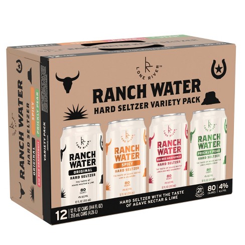 Lone River Ranch Water Hard Seltzer Variety Pack - 12pk/12 Fl Oz Cans : Target