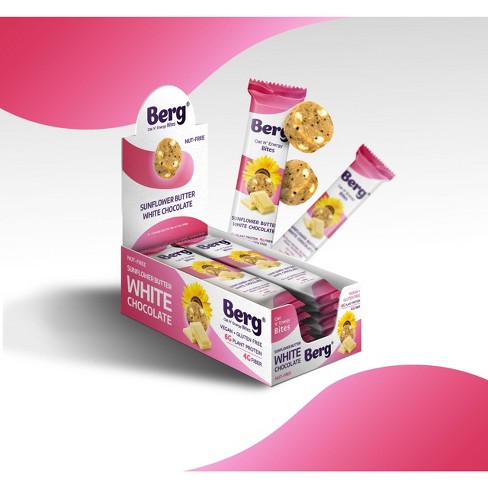 Berg Bites - Plant Protein Crunch, Box Of 8 - Sunflower Butter White ...
