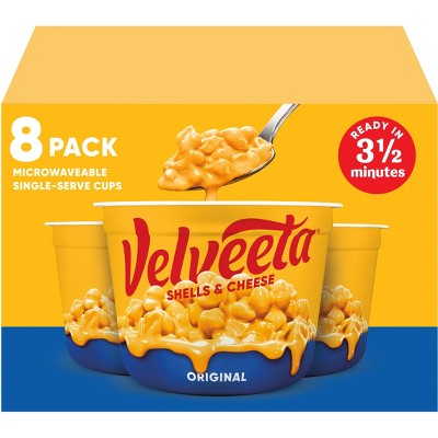 Velveeta Shells & Cheese Original Mac And Cheese Cups Easy Microwavable ...